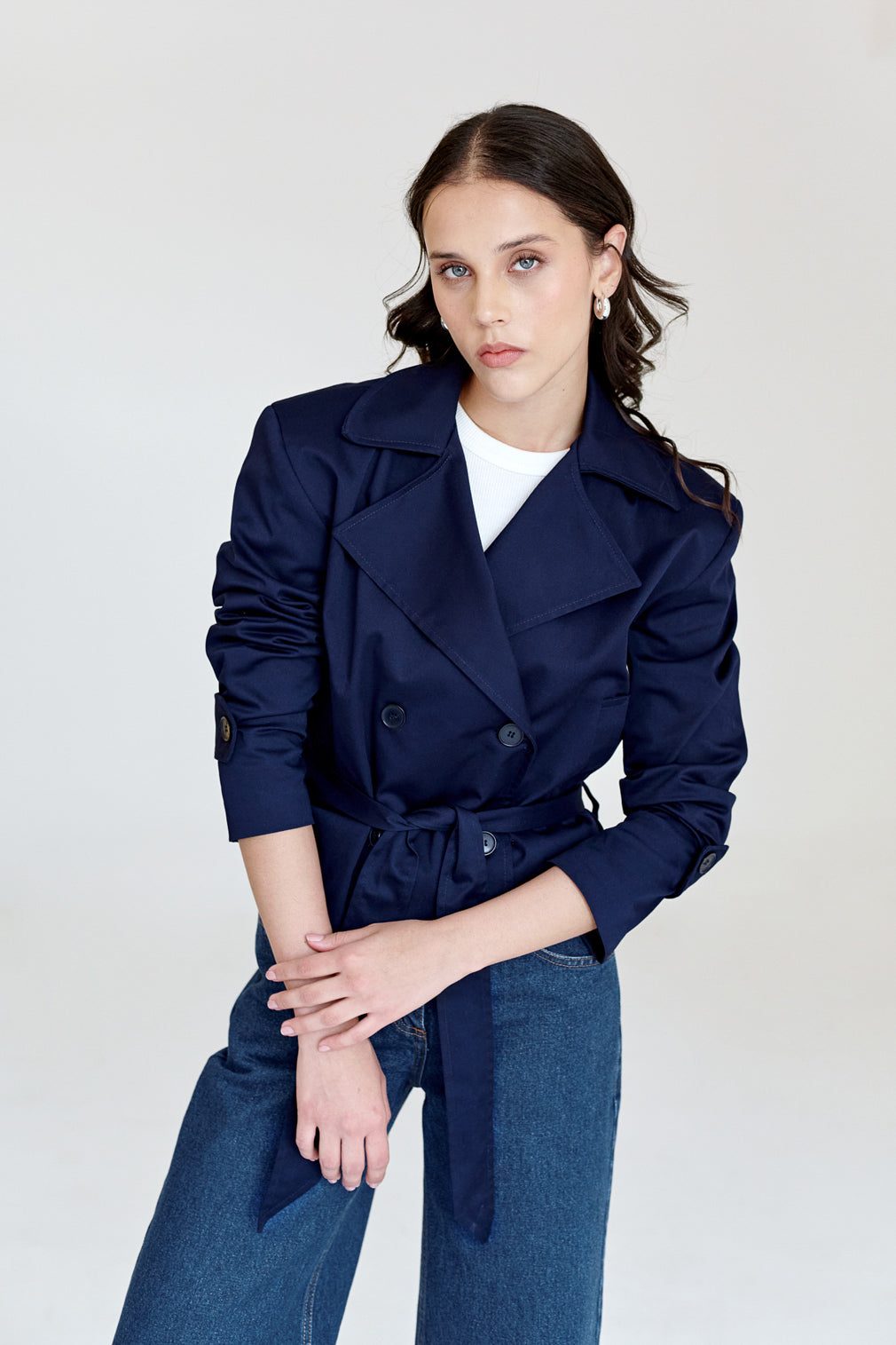 Trench Dominic Azul Marino